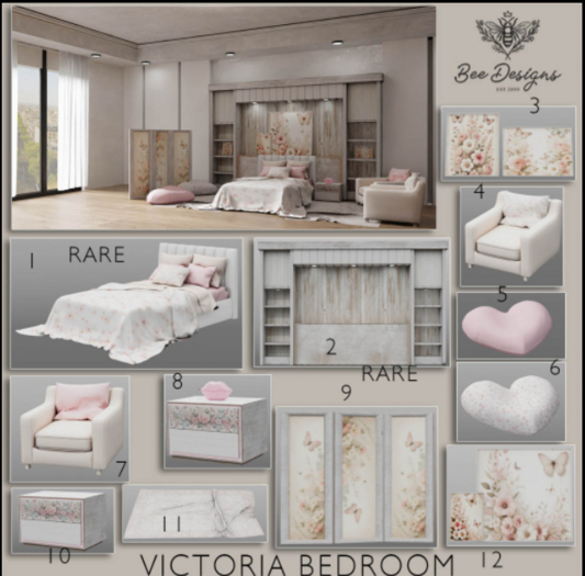 Second Life Marketplace - 08 Bee Designs Victoria bedroom